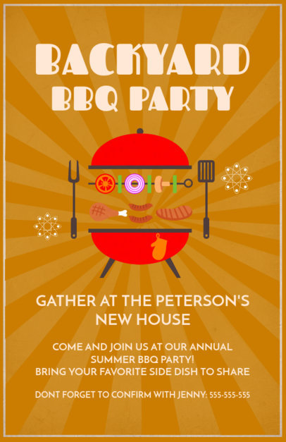 Placeit - Summer Barbecue Flyer Maker