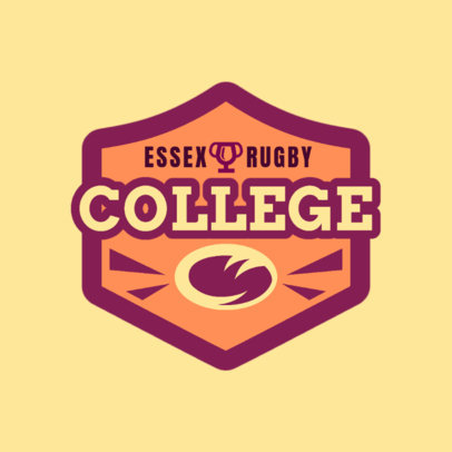 Placeit - Rugby Logo Design Template for a Cool Rugby Team