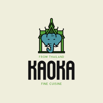 Placeit - Modern Thai Restaurant Logo Creator