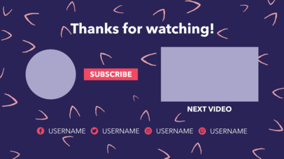 Placeit - Simple YouTube End Card Design Template