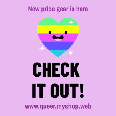 Placeit - Instagram Post Template for an LGBTQ Nonprofit Organization