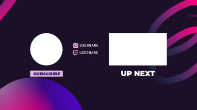 Placeit - YouTube End Card Maker with Heavenly Colors