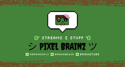 Placeit - 8-Bit Style Twitch Banner Template with a Retro Theme