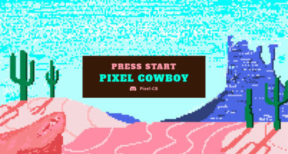 Placeit - Fun Twitch Banner Maker with Pixel Art Characters