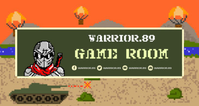 Placeit - Twitch Banner Maker with Kawaii 8-Bit Characters