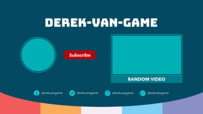 Placeit - Simple YouTube End Screen Template with a Next Video Panel