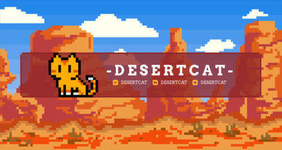 Placeit - Twitch Overlay Template With a Retro 8-Bit Aesthetic