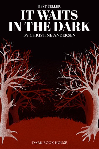 Placeit - Creepy Book Cover Maker with a Haunted House Illustration