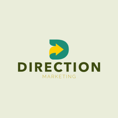 Placeit - Digital Marketing Logo Design Template with Cool Monogram