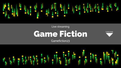 Placeit - Pixel Art YouTube Banner Template for Gaming YouTubers