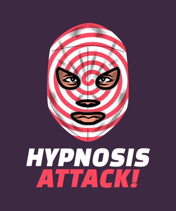 Placeit - T-Shirt Design Maker Featuring a Fighter in a Hypnosis-Spiral ...
