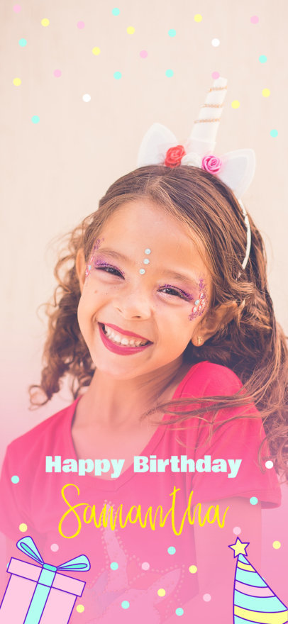 Placeit - Snapchat Geofilter Template for a Birthday Party Invitation