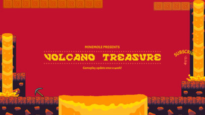 Placeit - Pixel Art YouTube Banner Template for Gaming YouTubers