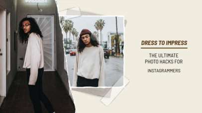 Placeit - YouTube Thumbnail Template for Stylish Men Vlogs