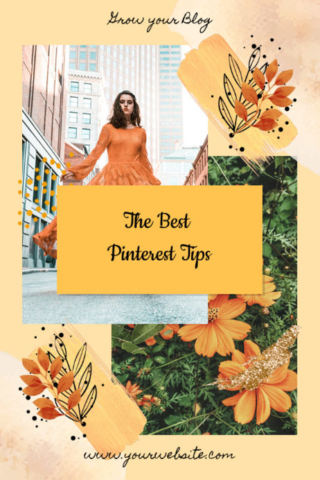 Placeit - Pinterest Post Template for a Fall-Themed Collage