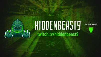 Placeit - Horror-Style Twitch Banner Maker Featuring a Foggy Background