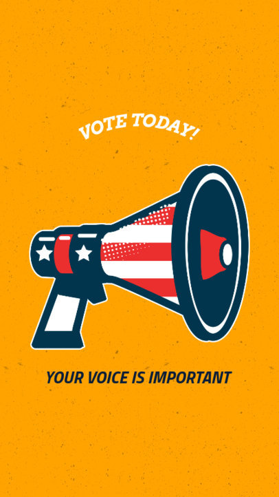 Placeit - Instagram Story Generator Inviting People to Register and Vote