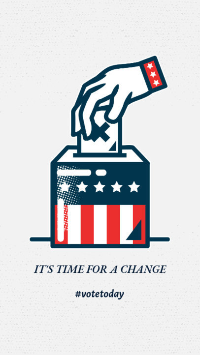 Placeit - Political Instagram Story Maker with a Quote About Voting