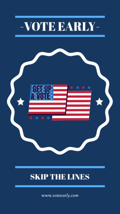 Placeit - Instagram Story Maker with a Megaphone Inviting People to Vote