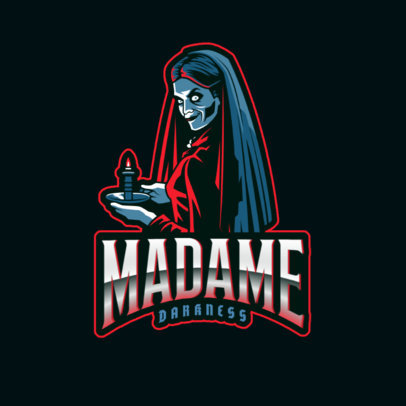 Placeit - Spooky Logo Maker with a Female Zombie Gamer Character