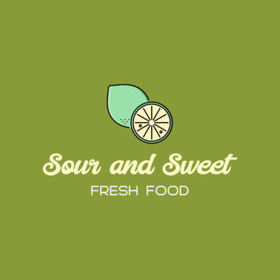 Placeit - Logo Generator Featuring Illustrated Healthy Food Graphics