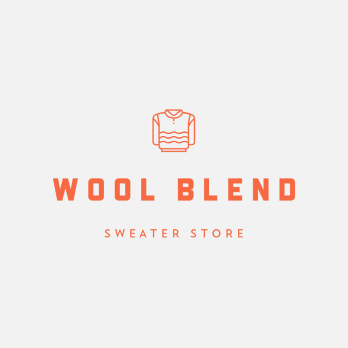 Placeit - Minimal Clothing Logo Maker for a Sweater Store