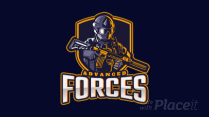 Placeit - Animated Gaming Logo Creator for a Special Forces Themed Game