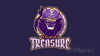 Placeit - Gaming Logo Design Template with Pirate Graphics