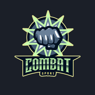Placeit - Simple MMA Fighting Logo Maker