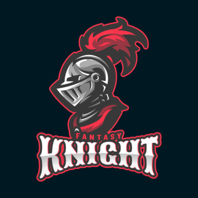Placeit - Online Logo Maker Featuring a Knight Helmet