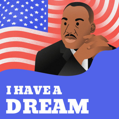 Placeit - MLK Day Instagram Post Template