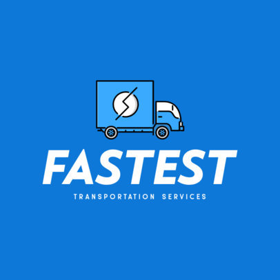 Placeit - Logo Maker for a Transportation Company with Simple Truck Icons