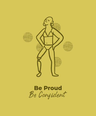 Placeit - T-Shirt Design Maker Featuring Women's Body Positivity Graphics