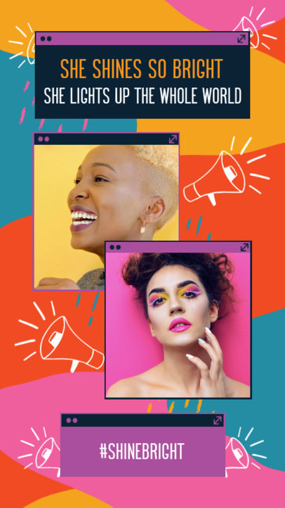 Placeit - Instagram Story Template Featuring Multiple Pictures Layout