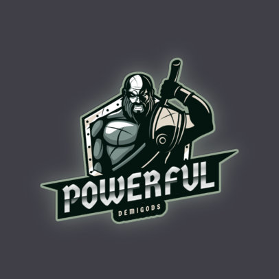 Placeit - Gaming Logo Generator with an Armored Warrior Graphic