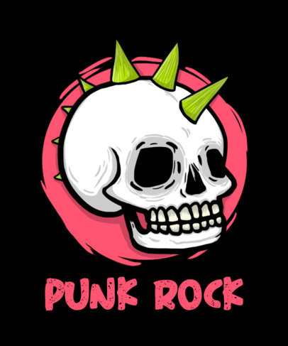 Placeit - T-Shirt Design Maker Featuring Punk Character Illustrations