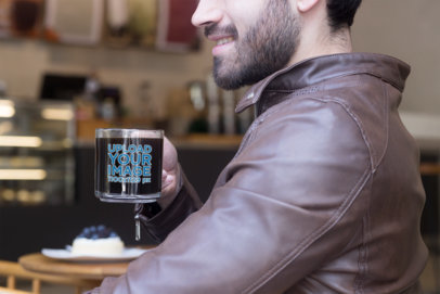 Placeit - Young Man Holding a Coffee Mug Mockup