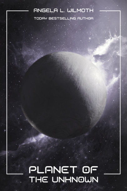Placeit - Book Cover Design Maker with a Space Background