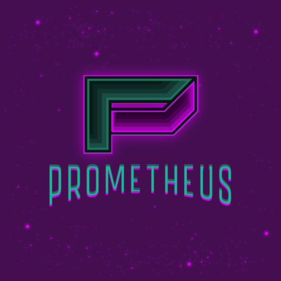 Placeit - Logo Maker for a Streaming Channel with Extruded Graphics