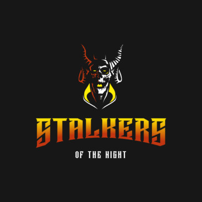 Placeit - Gaming Logo Maker Featuring a Devilish Demon