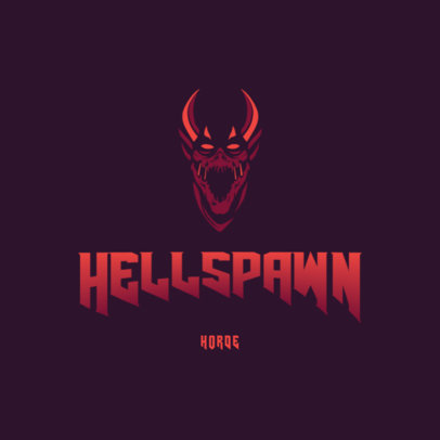 Placeit - Horror Gaming logo Creator with a Space-Themed Graphic