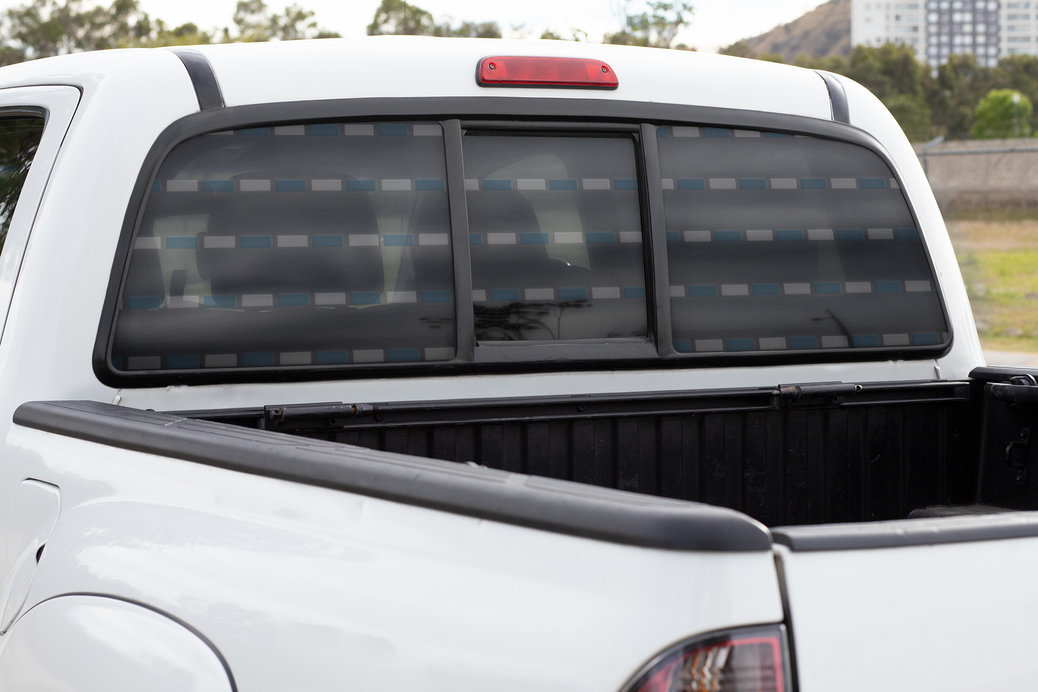 Placeit - Mockup of a Rear Window Decal Placed on a Pickup Truck