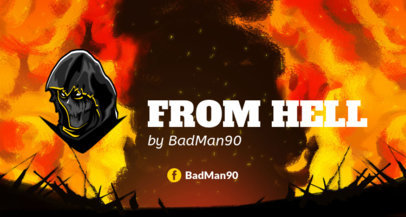 Placeit - Twitch Banner Design Template for a Horror Streamer Featuring ...