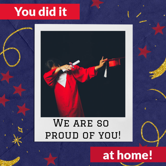 Placeit - Instagram Post Template For a Home-Schooled Student's Graduation