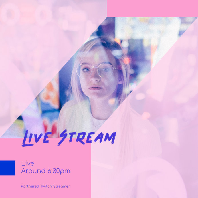 Placeit - Instagram Post Maker for a Gaming Livestream Announcement