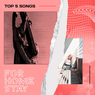 Placeit - Music-Themed Instagram Post Template Featuring Cool Backgrounds