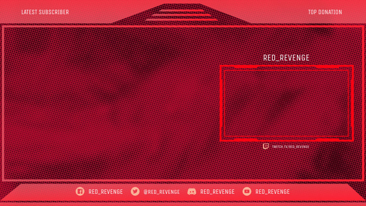 Placeit - OBS Stream Overlay Design Template with a Dotted Texture