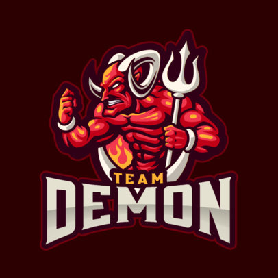 Placeit - Gaming Logo Maker Featuring a Devilish Demon