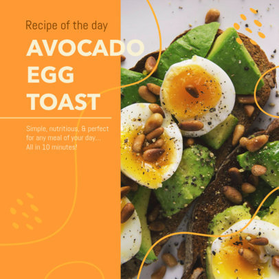 Placeit - Classy Instagram Post Template for a Tasty Recipe's Instructions