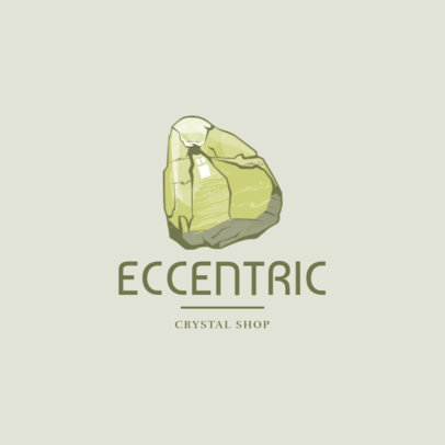 Placeit - Logo Maker for a Crystal Shop with an Agate Graphic